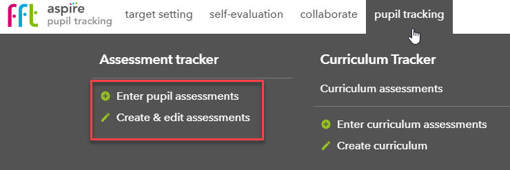Primary Pupil Tracking - Completed years in assessment tracker